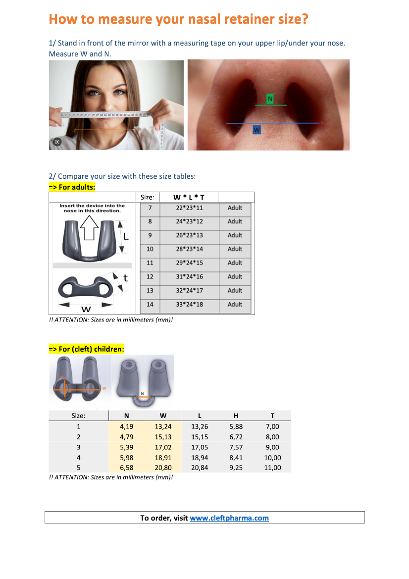 Pediatric Cleft Nasal Retainer System – cleftPharma.